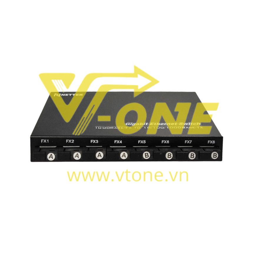 Bộ Chuyển đổi Quang điện Nettek 1 Sợi Quang Single Mode Tốc độ 10 100